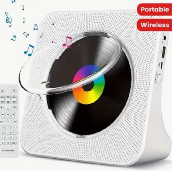 Portable Audio & Video | Portable Wireless Cd Player With Remote White ...